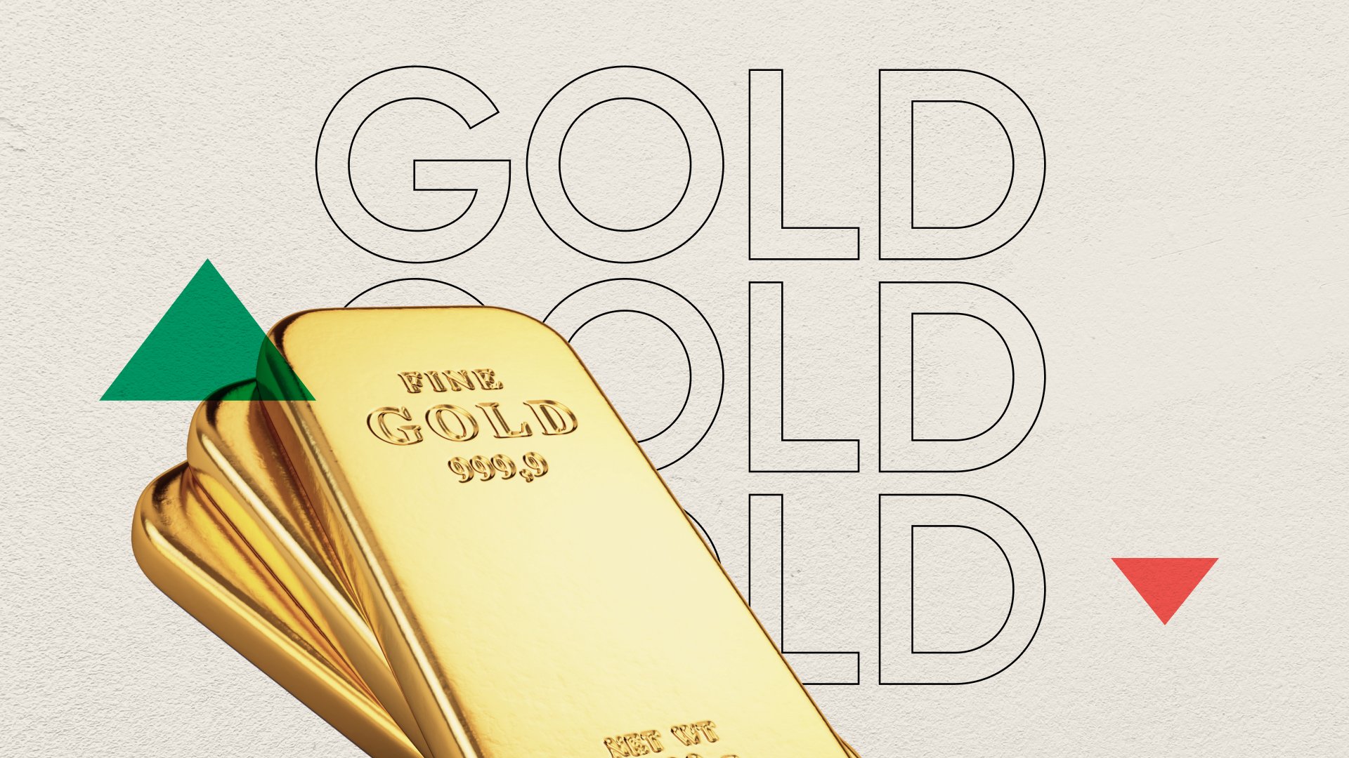 Reversal in gold prices following a string of week-long gains